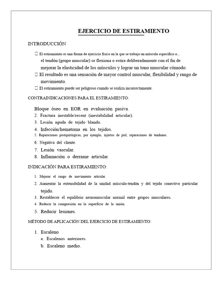 Ejercicio de Estiramiento | PDF | Codo | Hombro