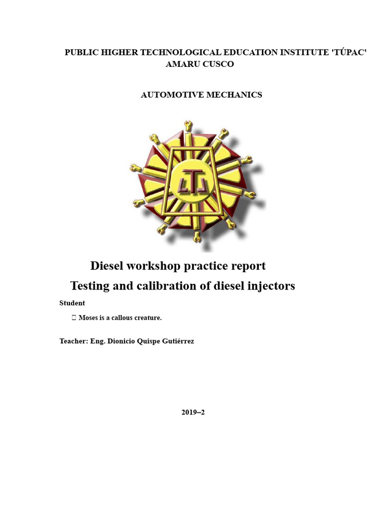 Injector Calibration | PDF | Fuel Injection | Diesel Engine
