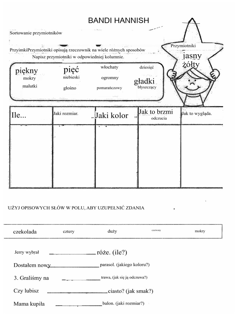 Klasa 1 CBSE Arkusze Do Języka Angielskiego Terminy 2-DBX | PDF