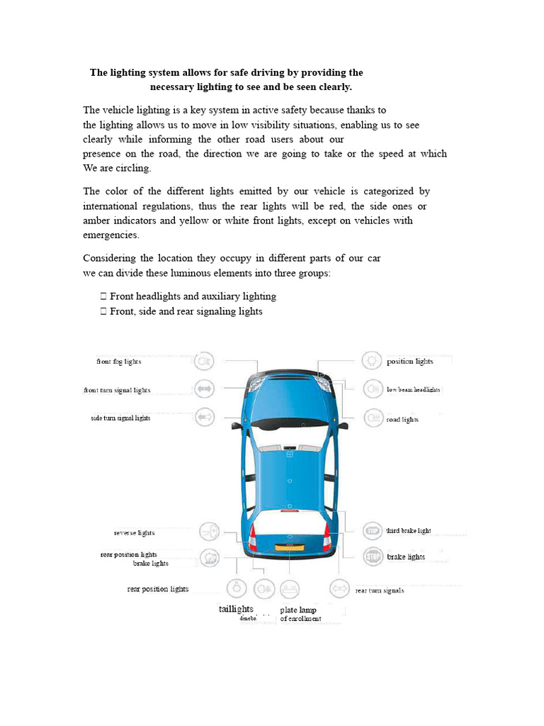 Essential Vehicle Lighting Guide | PDF | Automotive Technologies ...