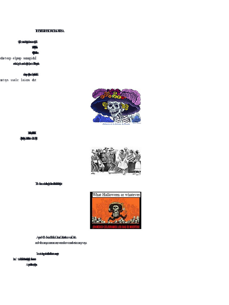 The Catrina Her Legend and History | PDF | Mexican Folklore | Latin ...