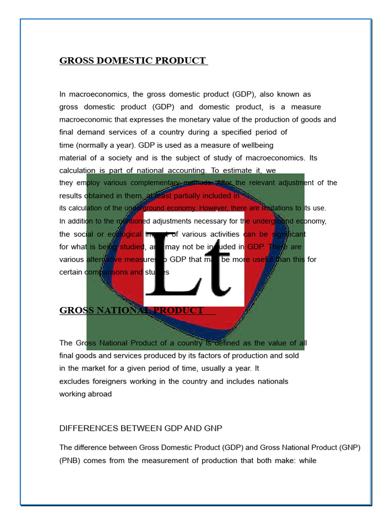 Differences Between GNP and GDP | PDF | Gross Domestic Product | Economics