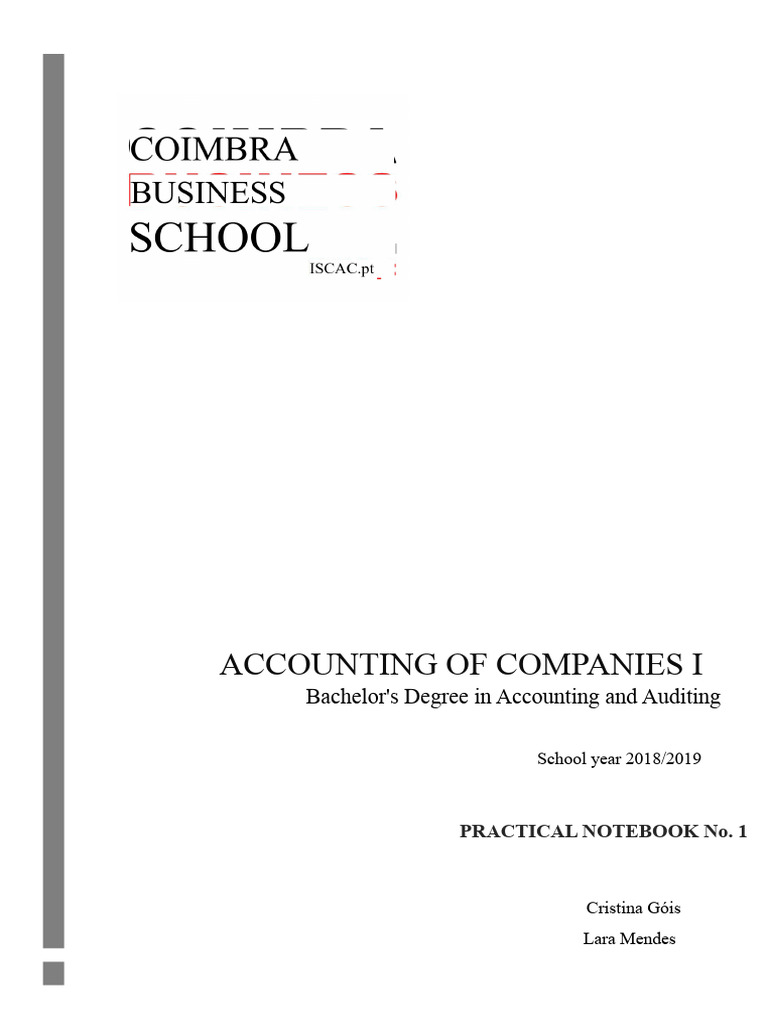 Exercise Notebook No. 1 LCA 2018 - 2019 PDF | PDF | Subscription Business Model | Balance Sheet