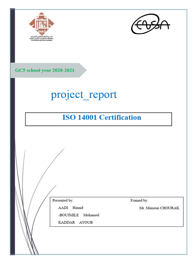 Report (ISO 14001 Certification) | PDF | Regulatory Compliance | Business