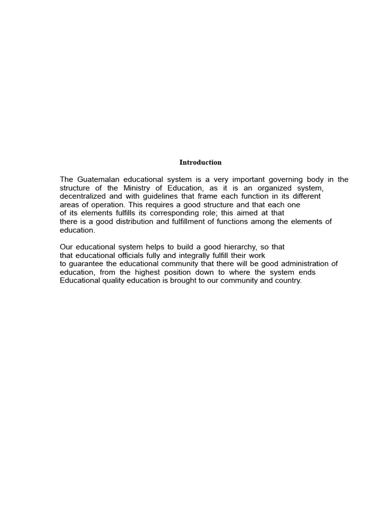National Educational System (Structure and Functions) | PDF | Internal ...