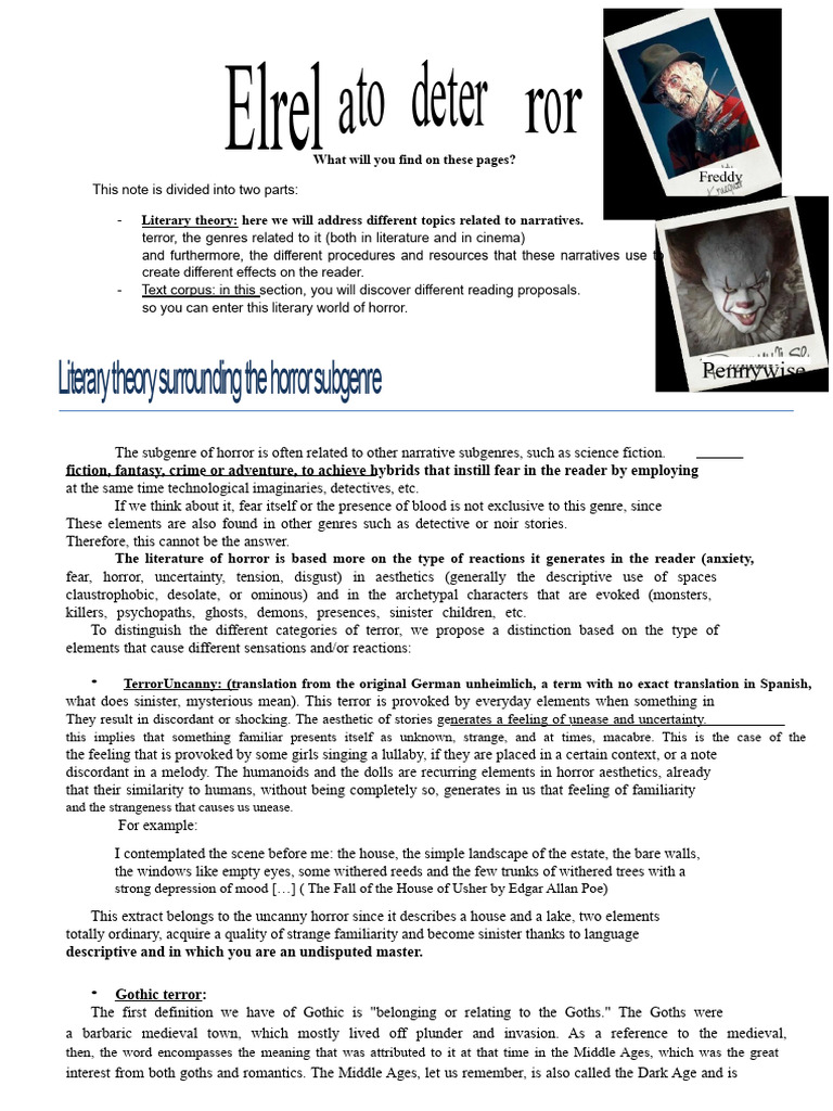 The Horror Story | PDF | Horror Films | Gothic Fiction