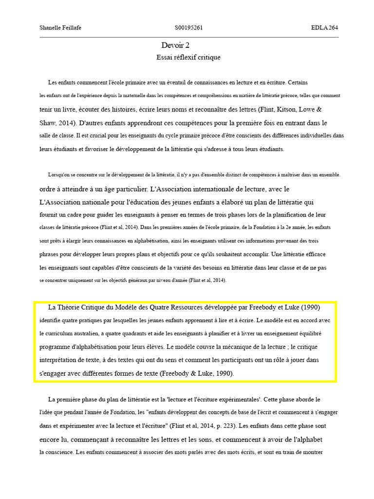 Développement de la littératie en primaire | PDF | Littératie ...