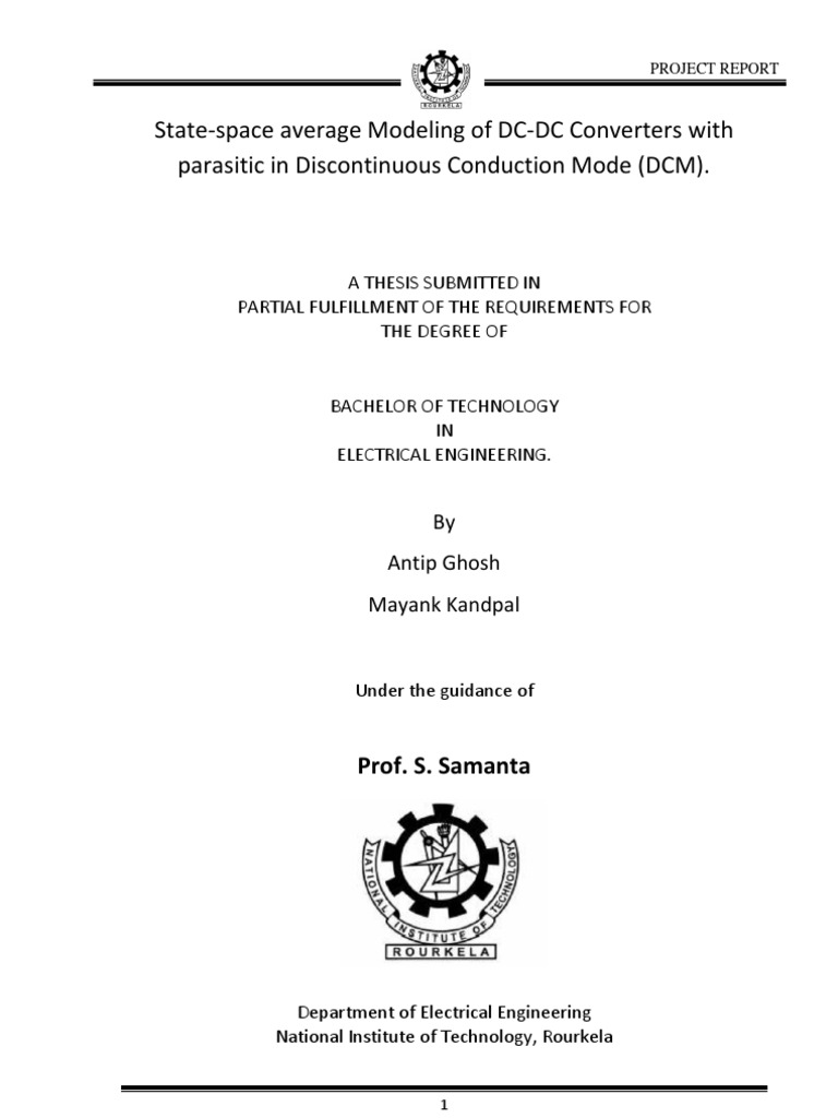 State Space Averaging Model of Boost Conv | PDF | Electrical ...