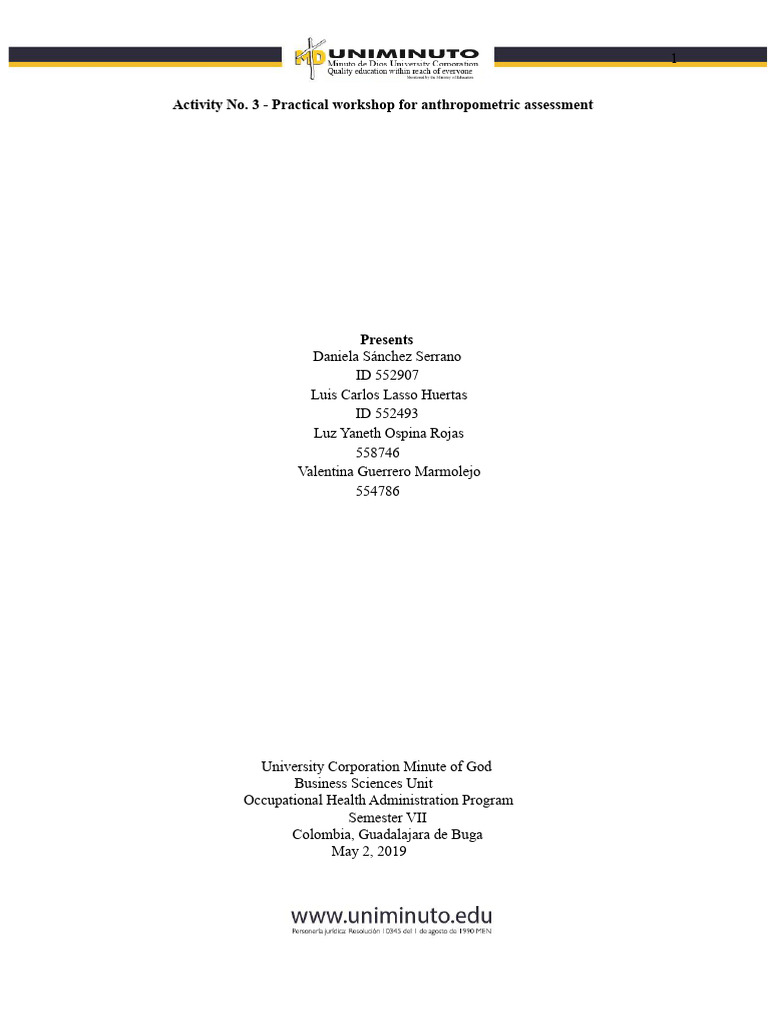Anthropometric Measurements Workshop | PDF | Chair | Anthropometry