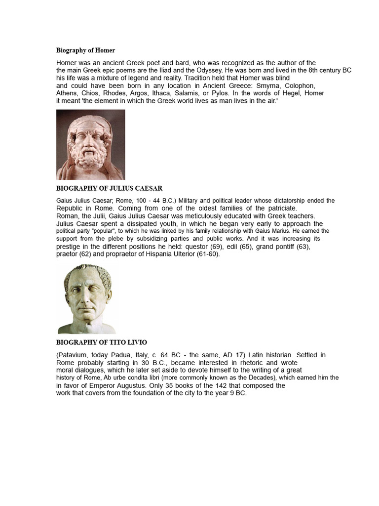 Biography of Greek and Latin Authors Who Excelled in Lyrical and ...