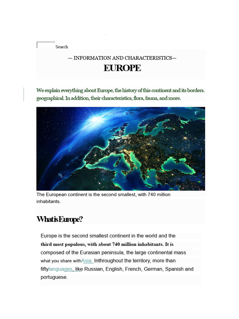 History of Europe | PDF | Europe | Mountains