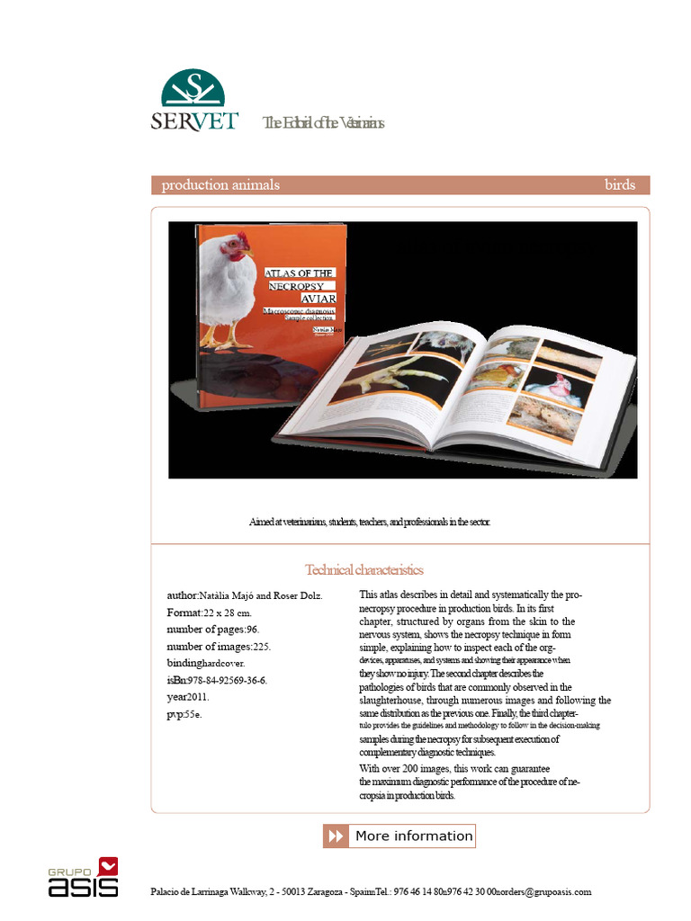 Avian Necropsy Techniques Atlas | PDF | Ovary | Infection