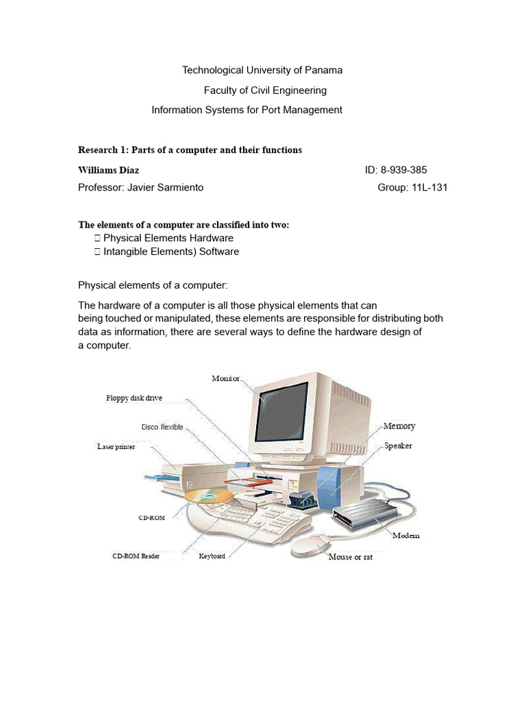 Parts of The Computer. | PDF | Computer Hardware | Microcomputers