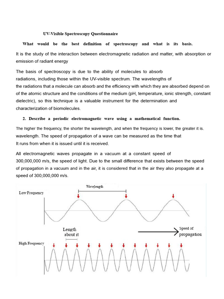 UV-Visible Spectroscopy Overview and Concepts | PDF | Electromagnetic ...