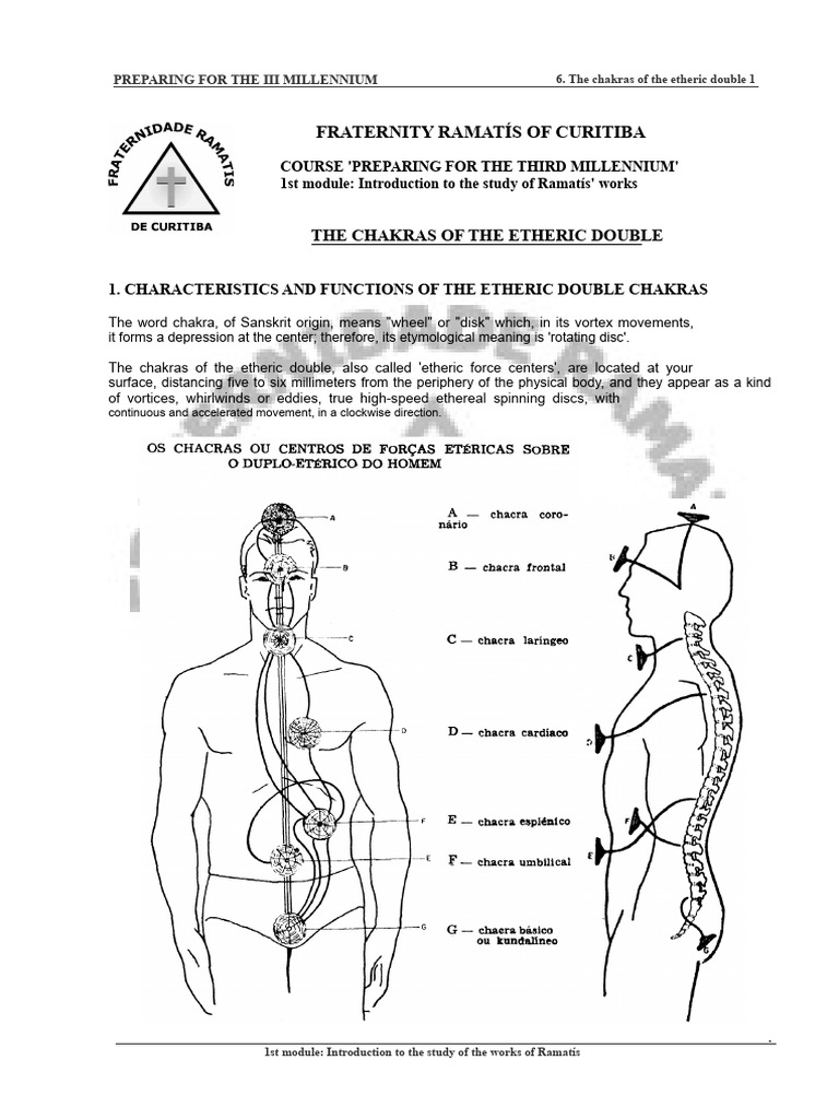 Workbook Ramatis 08 The Chakras of The Etheric Double PDF | PDF | Chakra | Kundalini
