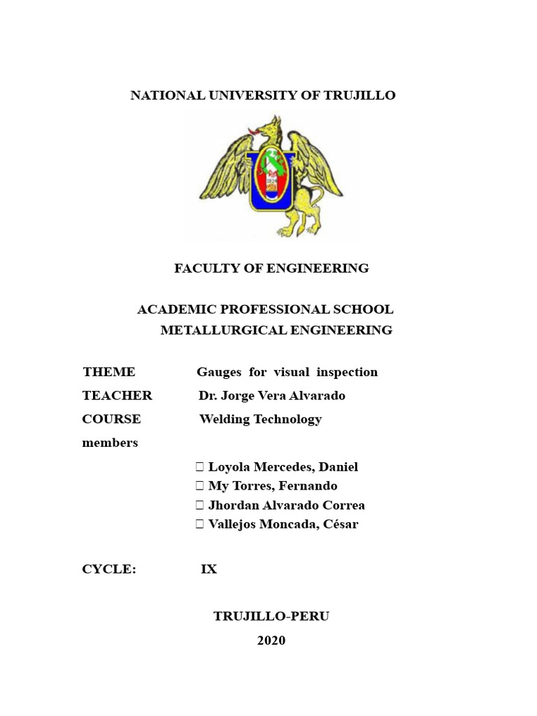 Welding Inspection Gauges Overview | PDF | Welding | Construction