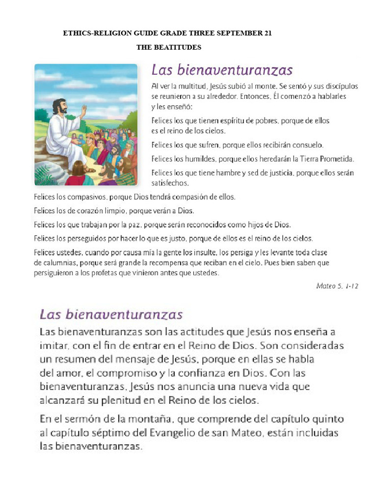 Juan's Religion Assignment | PDF | Beatitudes | Heaven