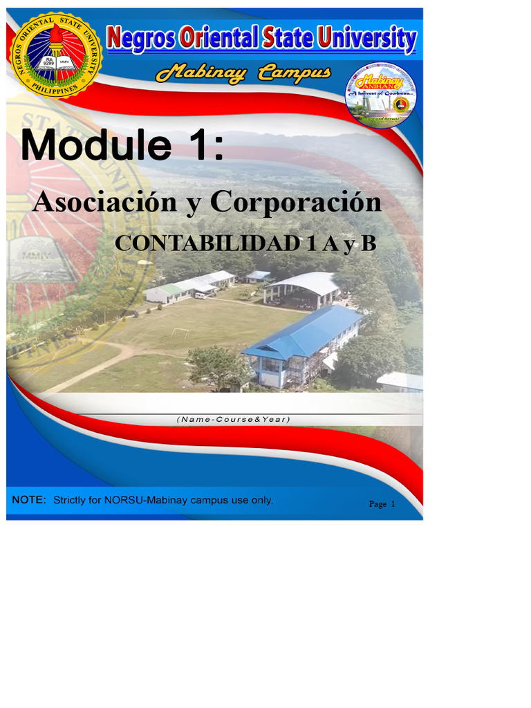 Módulo 1 ACCTG 1 A & B Asociación y Corporación (2021) | PDF | Corporaciones | Contabilidad