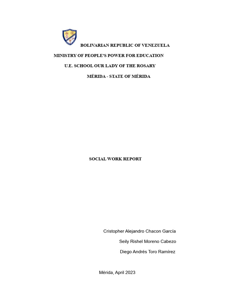 Final Social Work Report | PDF | Attention | Mind