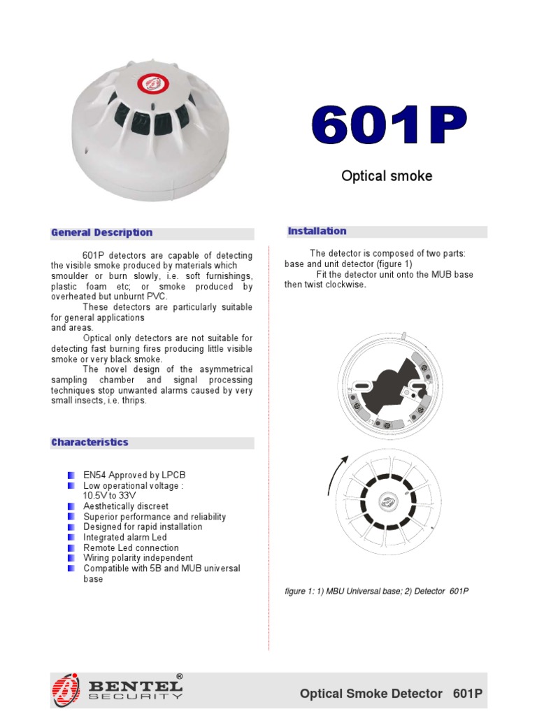 601P (En) | PDF | Detector (Radio) | Smoke