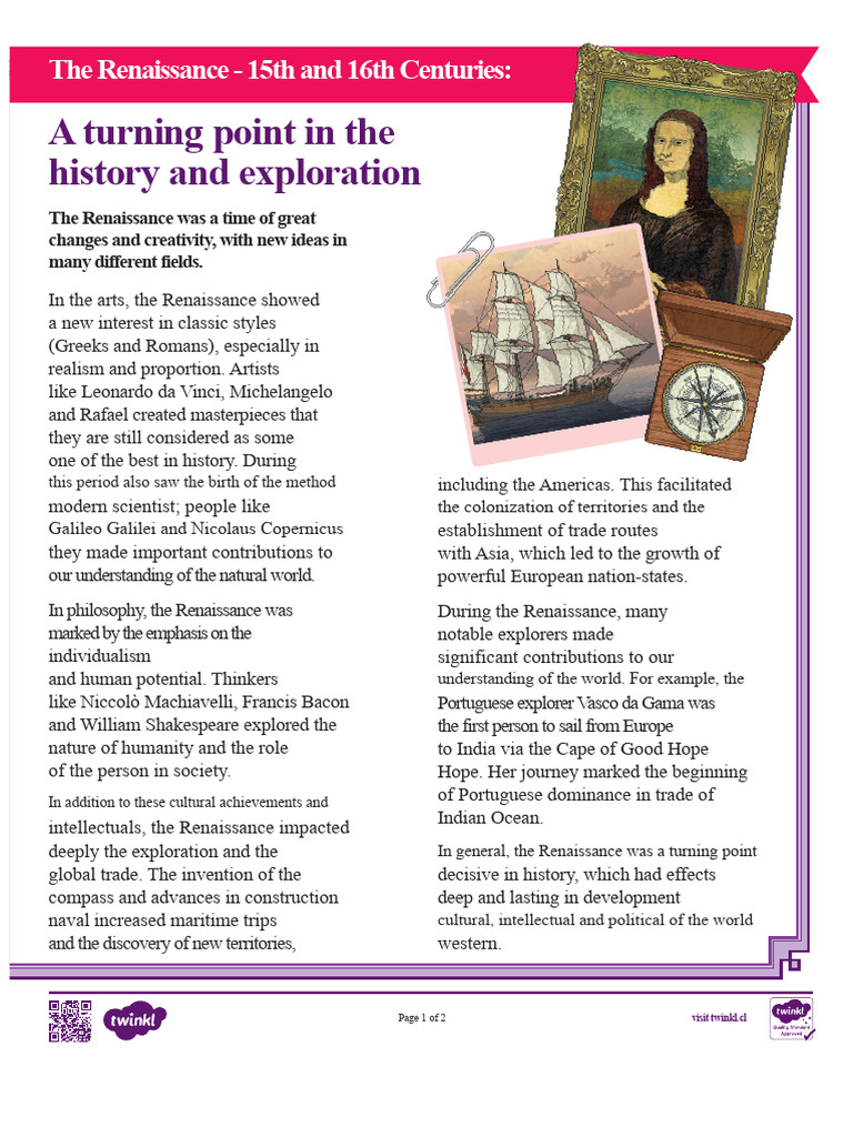 Renaissance: Art, Science, and Exploration | PDF | Renaissance | Science