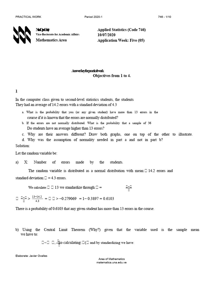 746 - MTPS1 - 20-1 | PDF | Statistics | Errors And Residuals