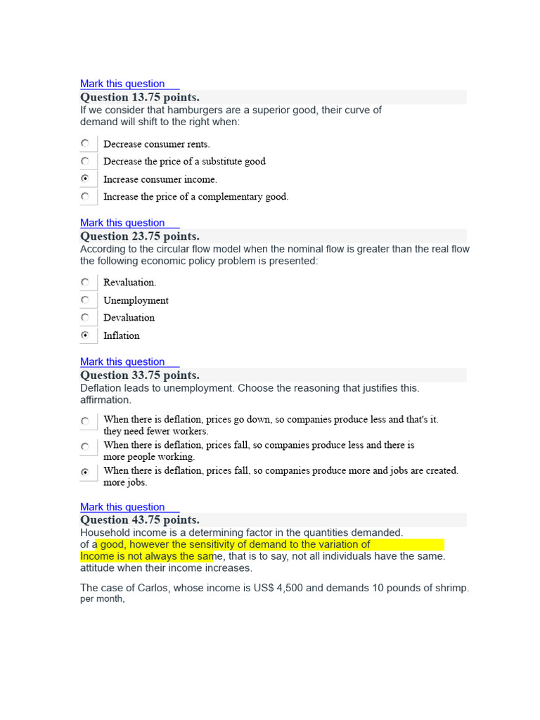 Midterm Exam Week 4 Microeconomics | PDF | Demand | Economic Equilibrium