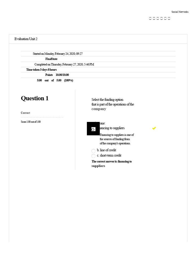 Unit 2 Business Plan Exam | PDF | Credit | Finance & Money Management