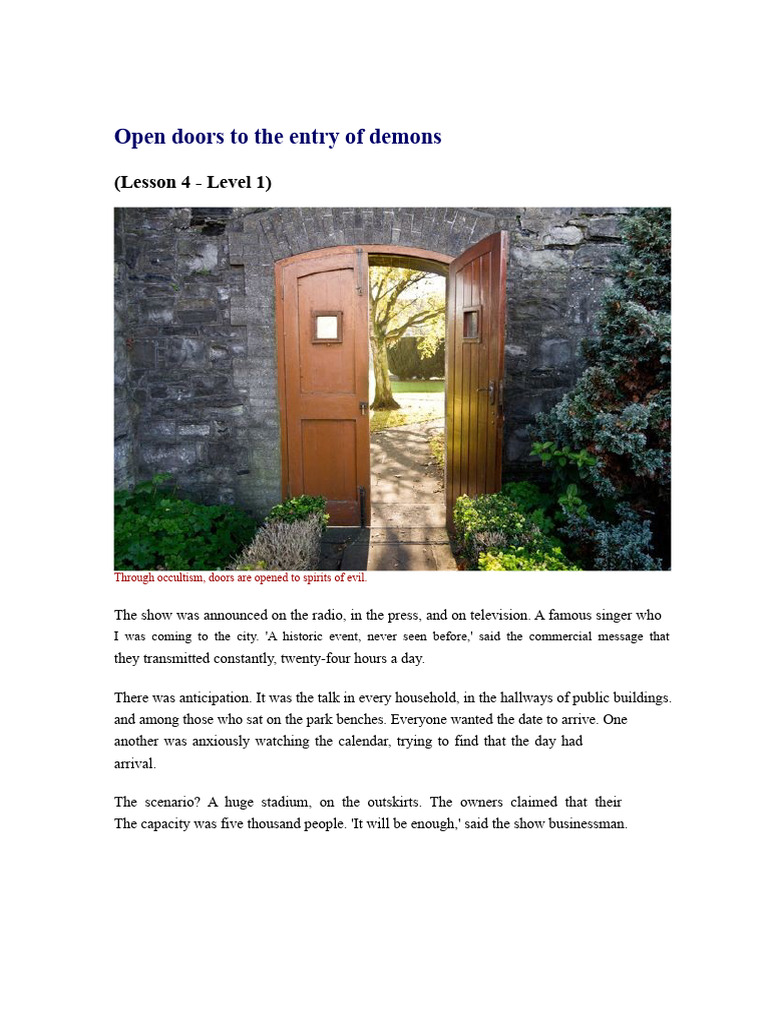Study Doors | PDF | Demons | Satan