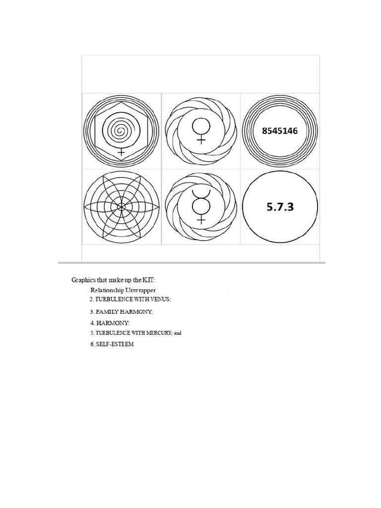 Radionic Charts for Relationship Harmony | PDF | Planets | Jupiter