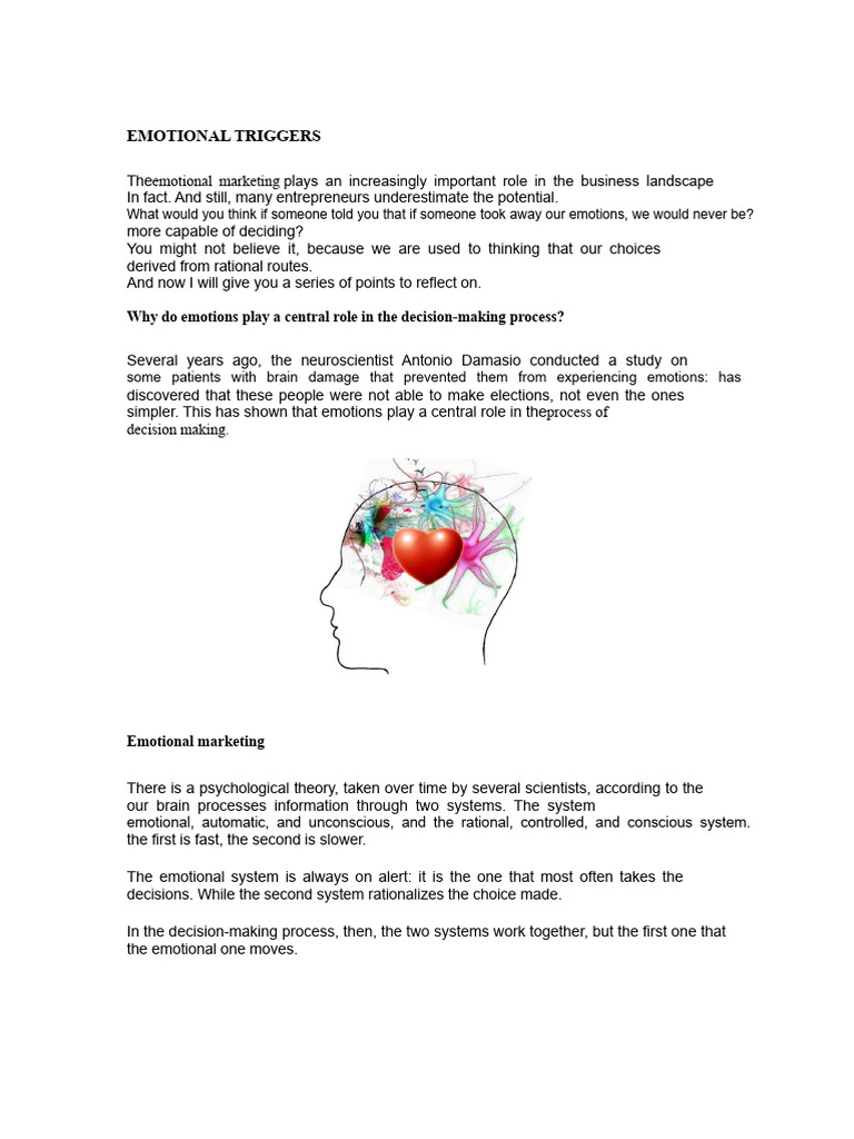 Emotional Triggers | PDF | Emotions | Experience