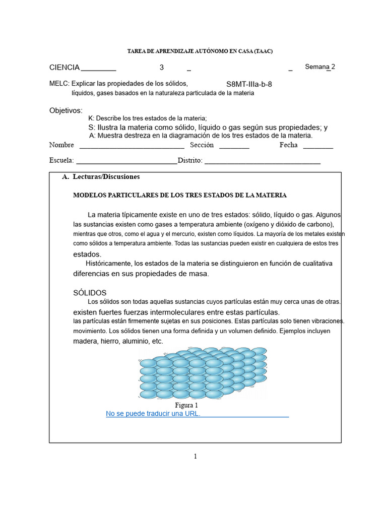 Slht Cie 8 Q3 Semana2 Pdf Gases Importar