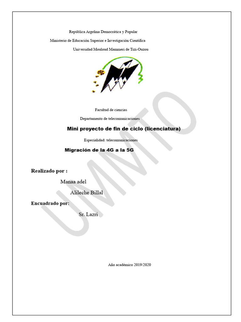 Mini Proyecto | PDF | Gsm | 3 G