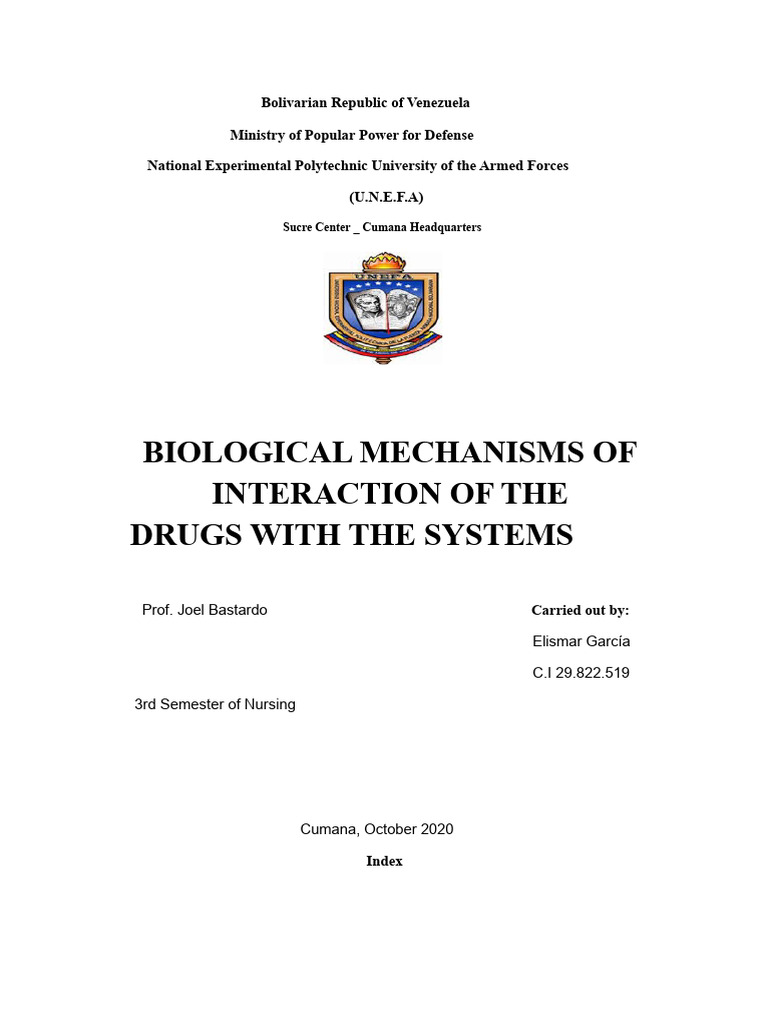 Biological Mechanisms of Drug Interaction | PDF | Dose (Biochemistry ...