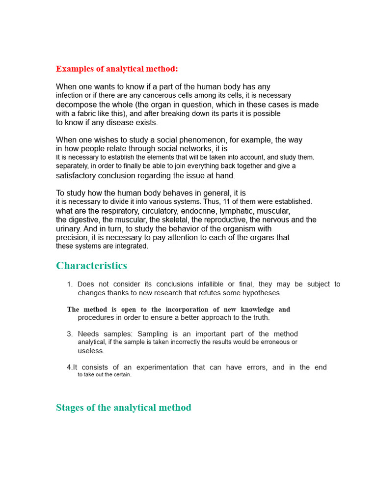 Understanding the Analytical Method | PDF | Analytical Chemistry ...