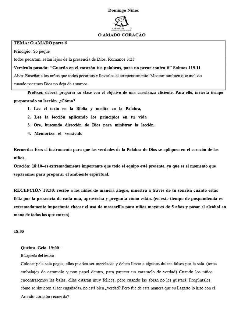 El Corazón Amado - Lección 6 | PDF | Pecado | Dios