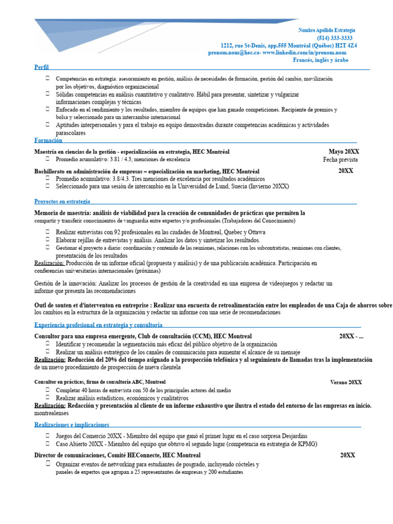 CV Empresarial | PDF | Business