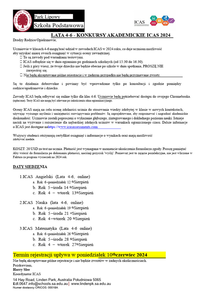 Icas Finał 2024 | PDF