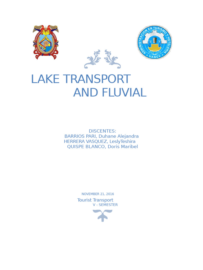 Lake and River Transport Overview | PDF | Transport | Ships