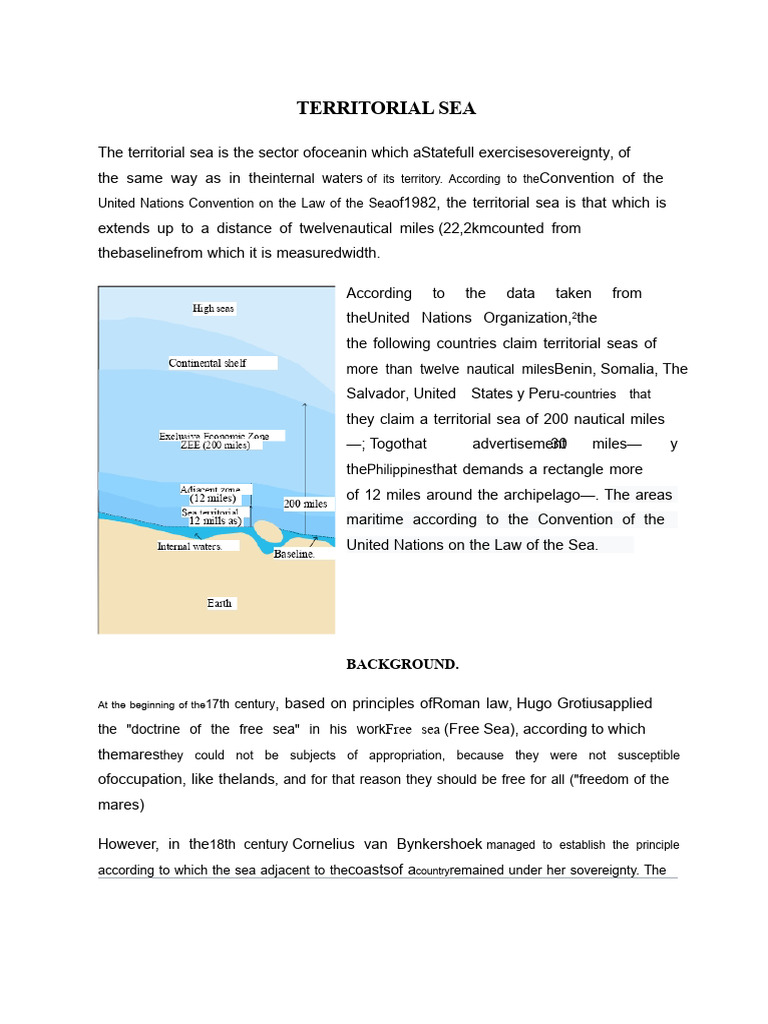 004 Territorial Sea | PDF | Territorial Waters | Law Of The Sea