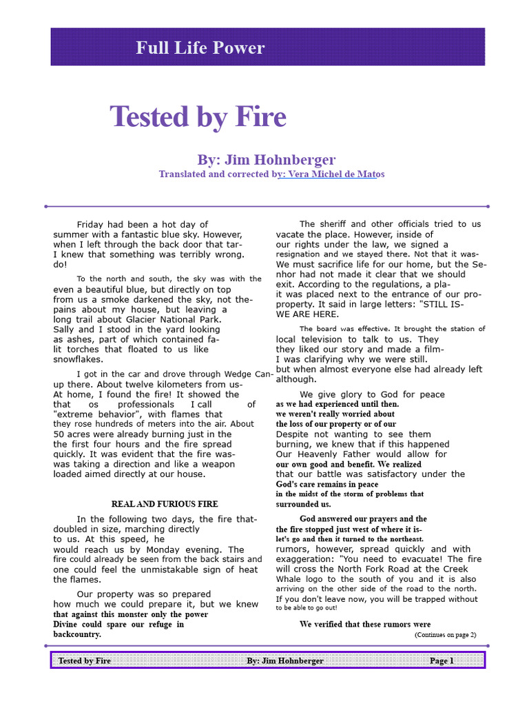 Tested by Fire | PDF