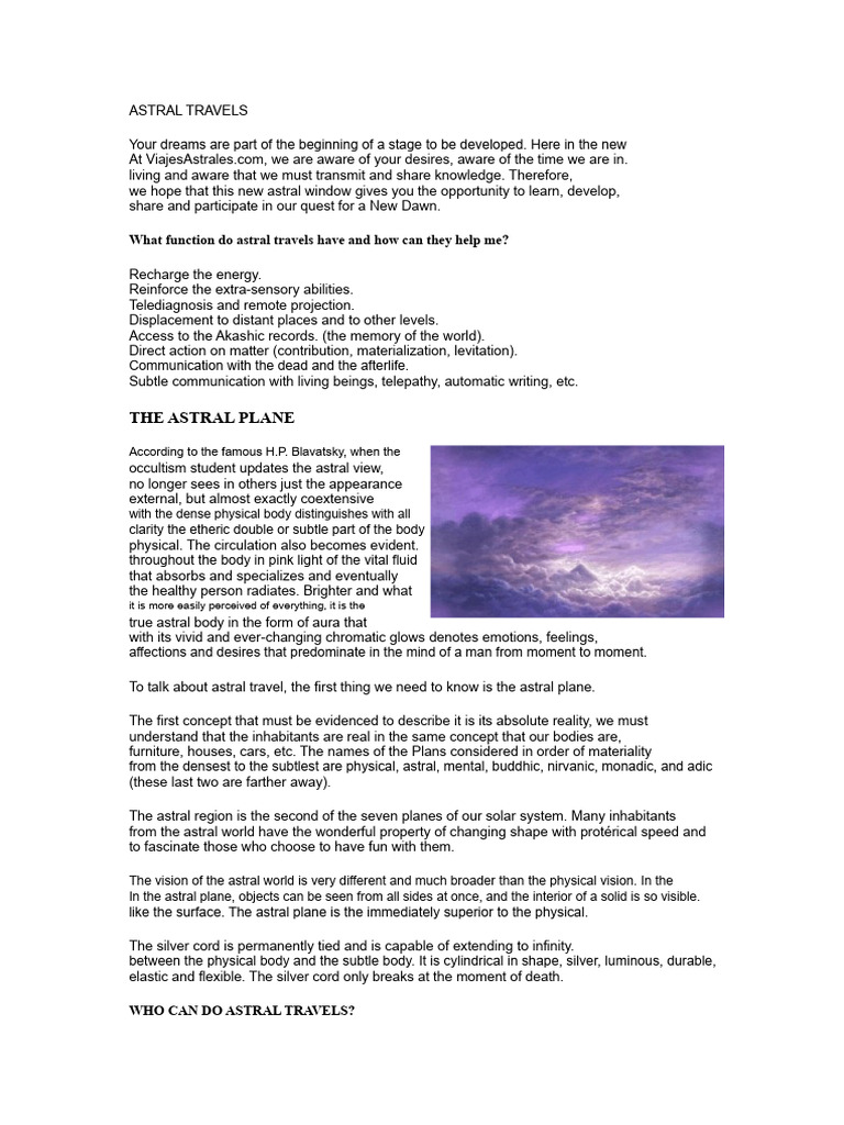 Understanding Astral Travel Techniques | PDF | Astral Projection | Hypnosis