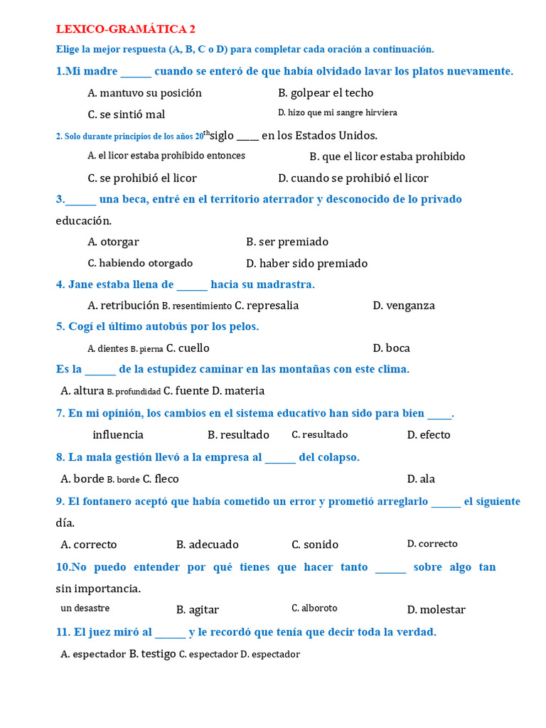 Léxico Gramática | PDF