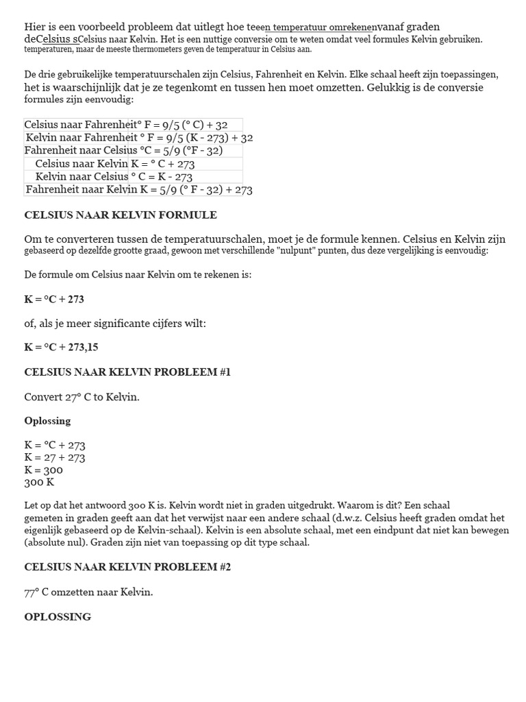 Conversie Van Temp | PDF