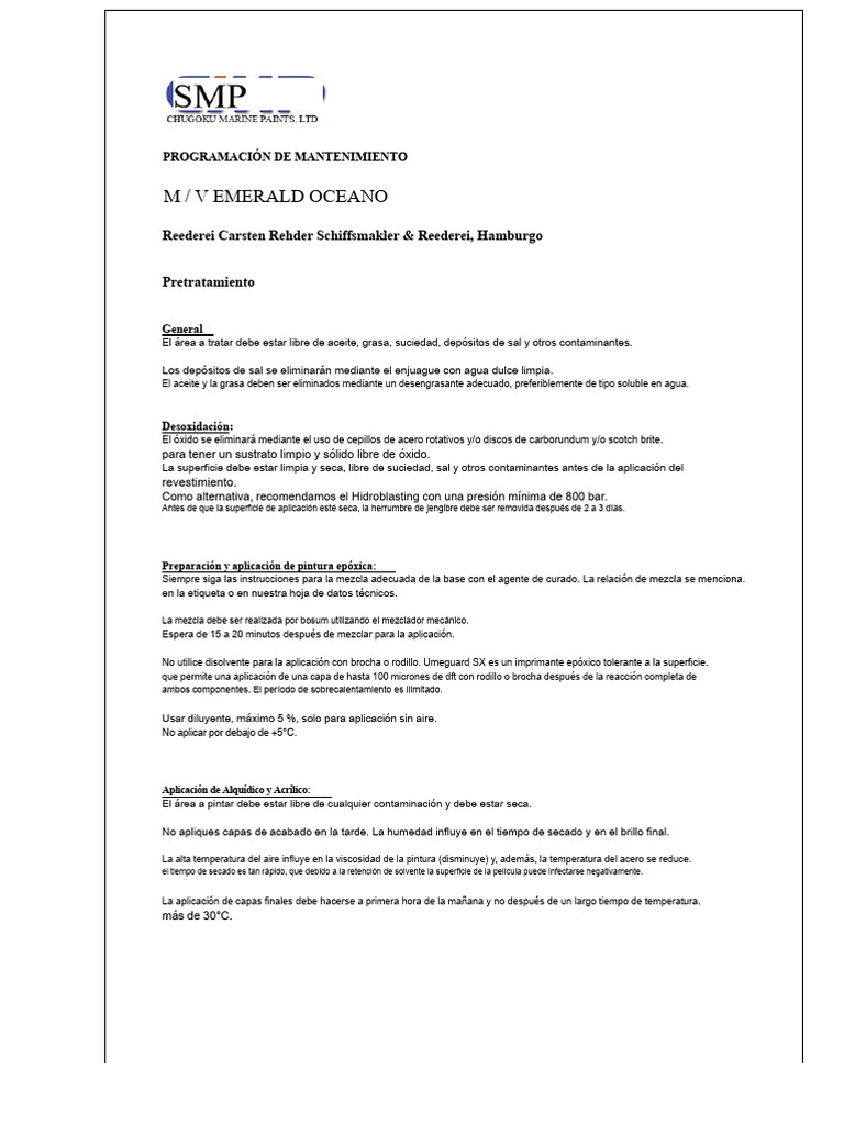Chugoku Marine Paint | PDF | Pintar | Agua