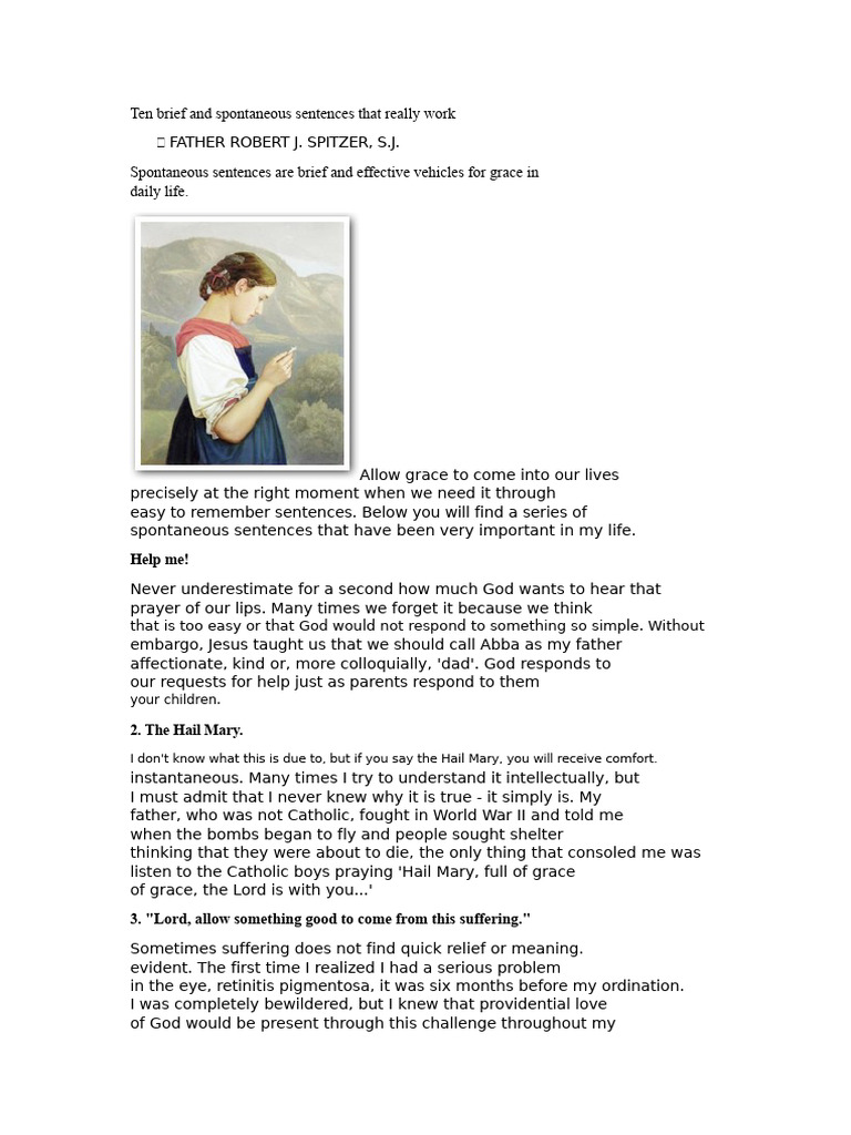10 Powerful Spontaneous Prayers | PDF | Prayer | Forgiveness