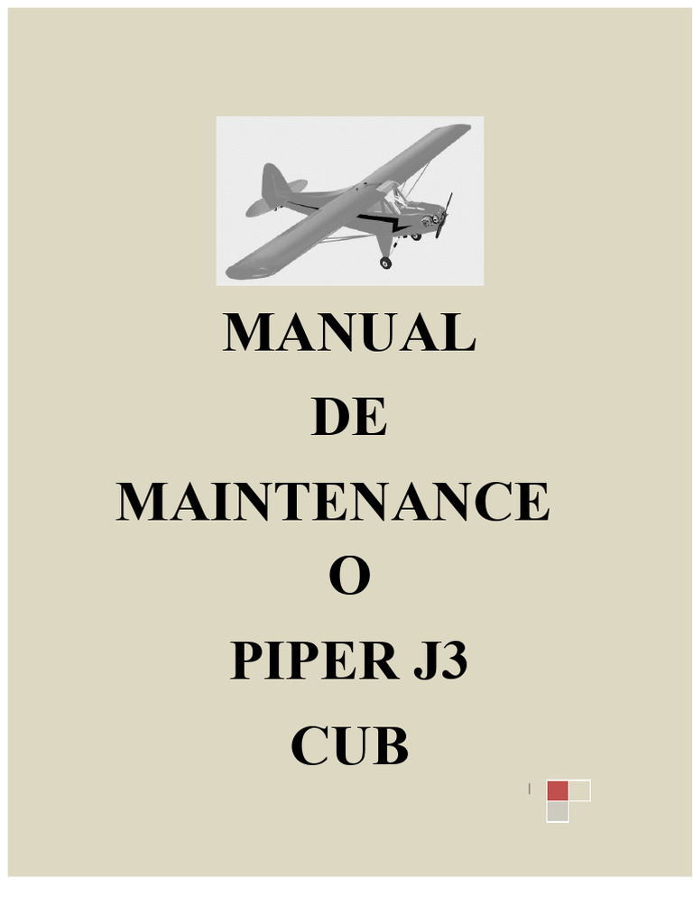 Piper J3 Cub | PDF | Adhesive | Electrical Conductor