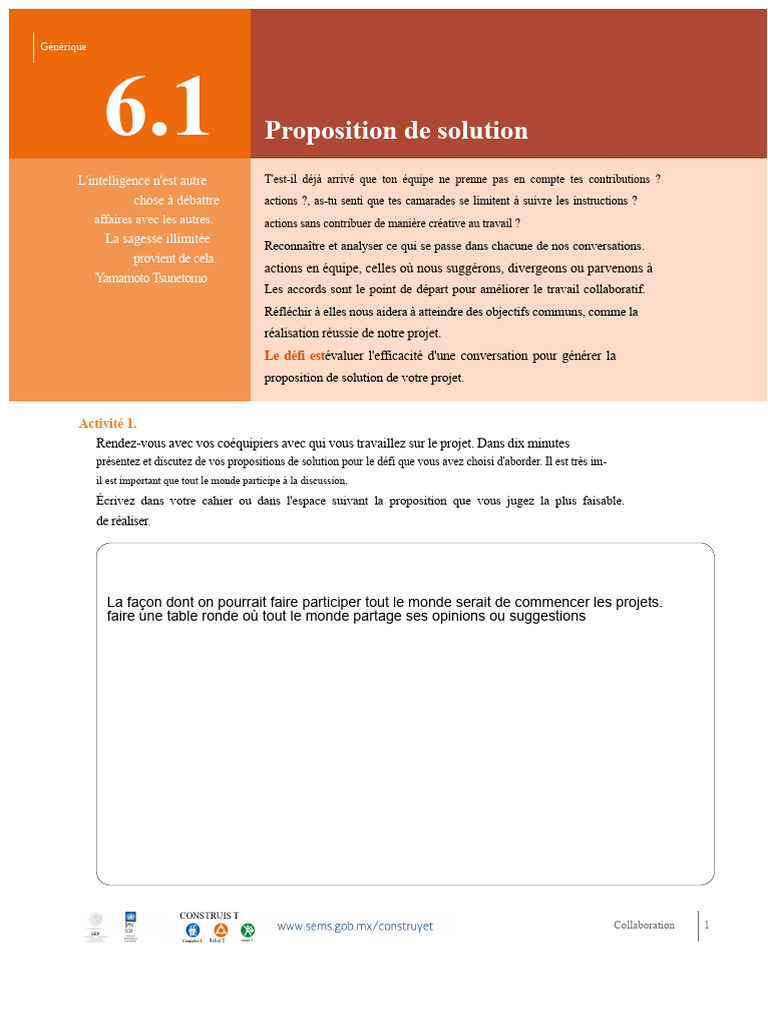 6.1 E Proposition de Solution Générique | PDF