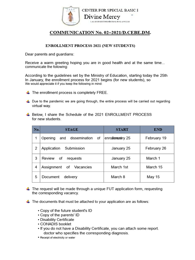 2021 New Student Enrollment Guide | PDF