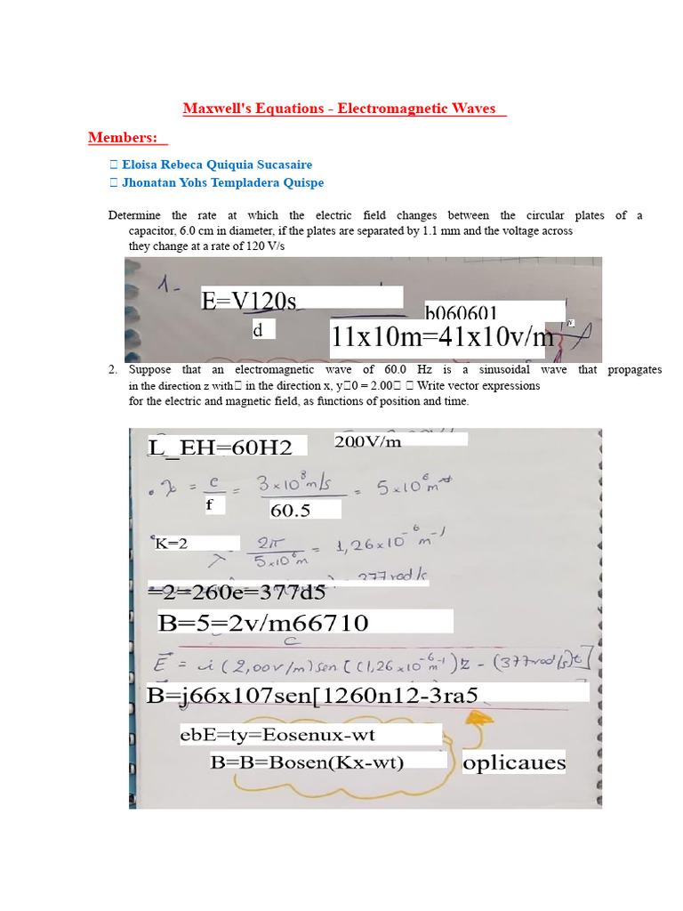 Maxwell's Equations | PDF